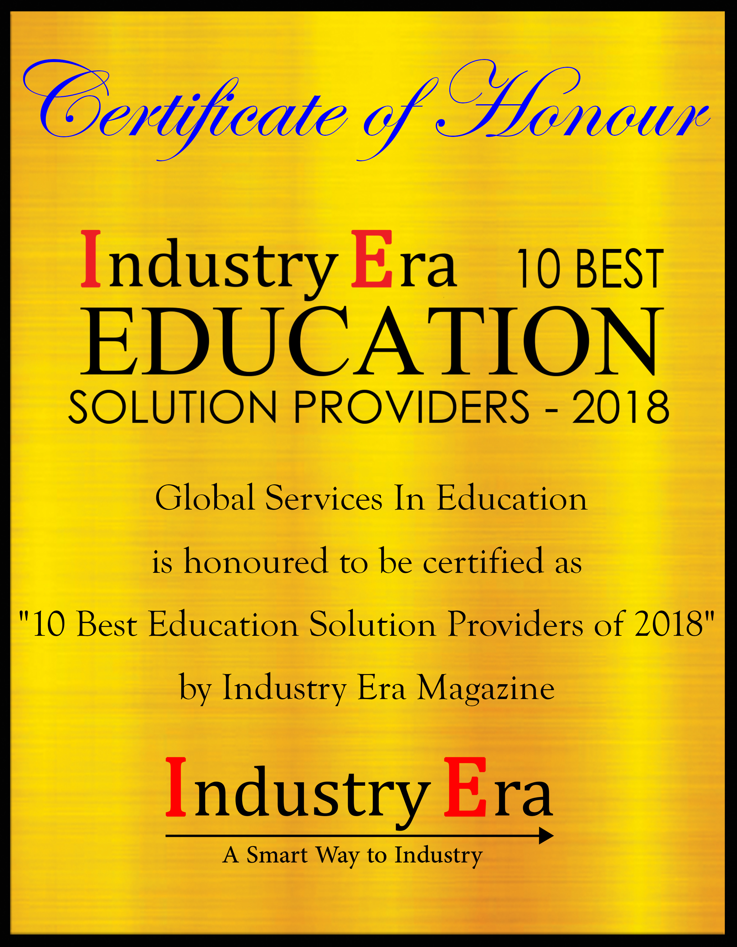 Global Services in Education named Top 10 Education Solution Provider ...