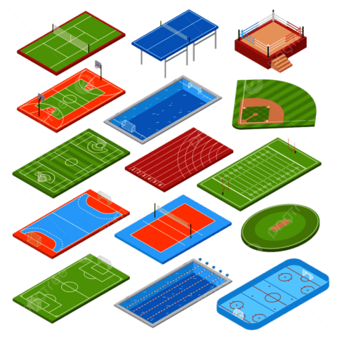 Official and Modified Sports Fields and Court Sizes