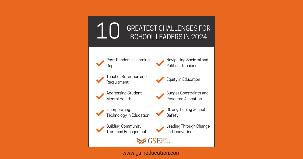10 Greatest Challenges Facing School Leaders