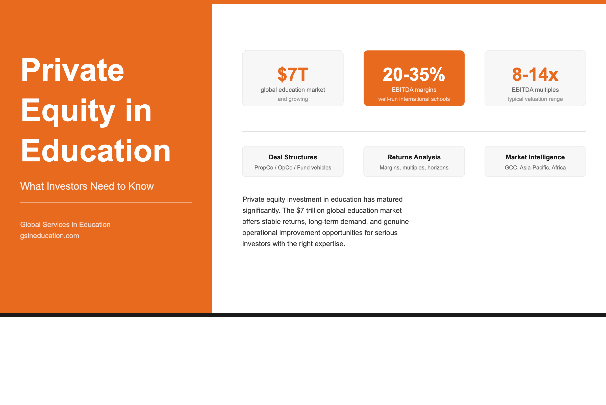 Private Equity in Education: What Investors Need to Know | GSE